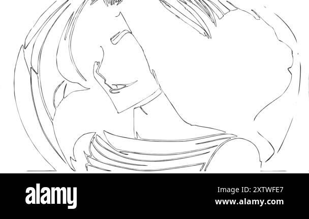 Scribble image of lady Stock Videos & Footage - HD and 4K Video Clips ...