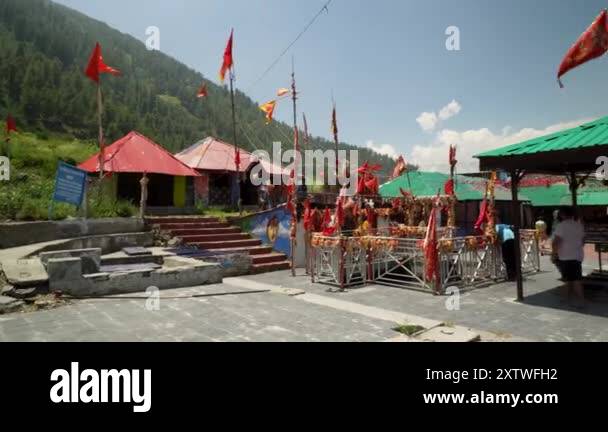 July25th2024, Himachal Pradesh, India. Brahmani Devi Temple in Bharmour ...