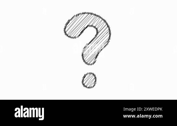 Scribble animation of question mark. Why ask. For presentations ...