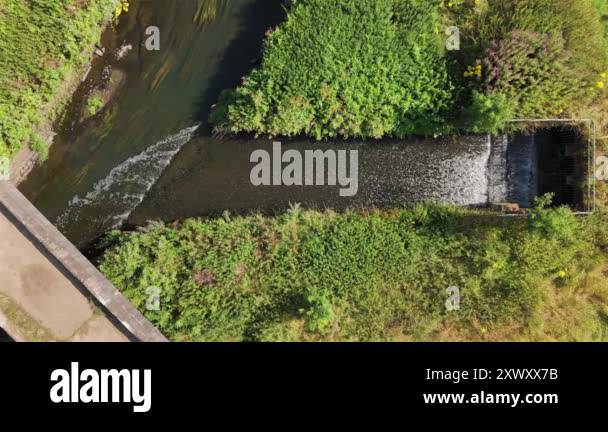 Water Discharge Outlet From a Sewage Treatment Plant Stock Video ...