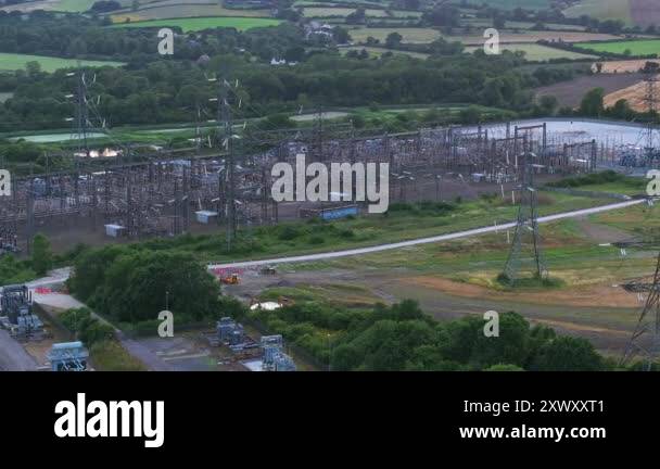 Large transformer electrical substation Stock Videos & Footage - HD and ...