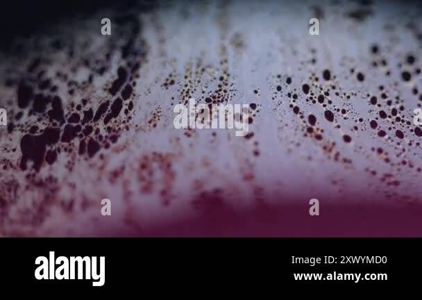 Fizzy fluid texture. Acid liquid. Defocused blue pink color oil ...