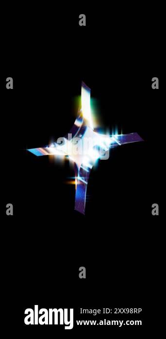 Glass star geometry 3D. Video 3D animation of the appearance and ...