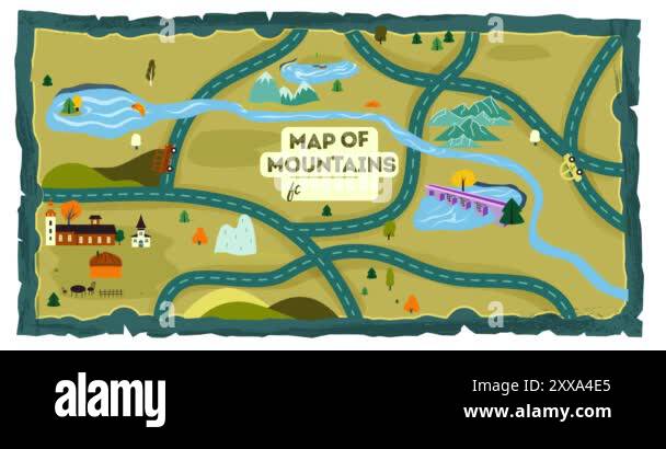Cartoon map mountains Stock Videos & Footage - HD and 4K Video Clips ...
