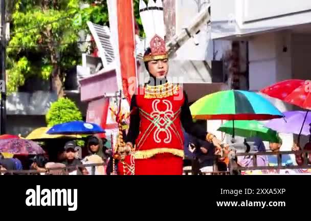 Gantar dance from East Borneo. This dance symbolizes the joy and ...