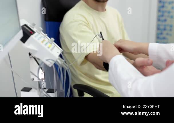 Electromyography for testing patient nerve activity. A modern medical ...
