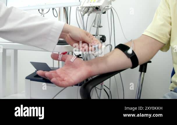 Electromyography for testing patient nerve activity. A modern medical ...