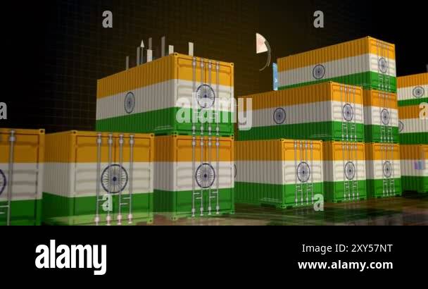 Shipping containers india Stock Videos & Footage - HD and 4K Video ...