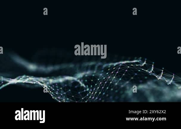 Abstract Plexus Digital Blue Color Wave Triangulation Shapes. Connection And Web Concept ...