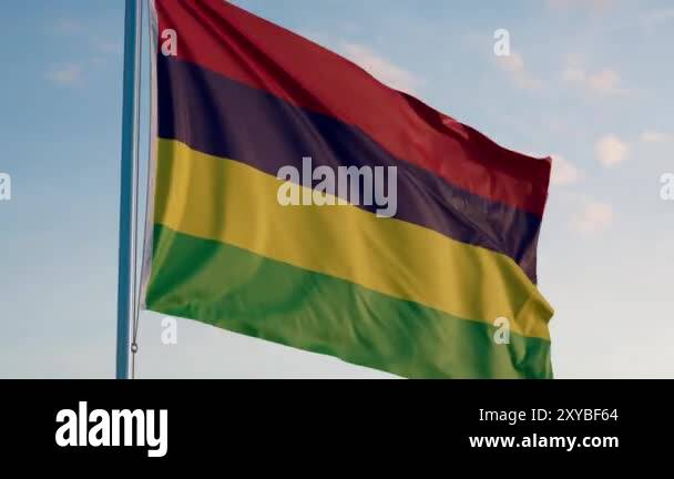 Official vector flag mauritius Stock Videos & Footage - HD and 4K Video ...