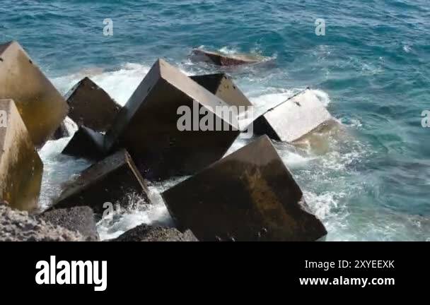 Man made sea wall barrier Stock Videos & Footage - HD and 4K Video ...