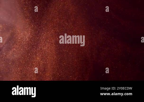 Shimmering sparks. Smoke splash. Ink water. Blur red bronze golden ...
