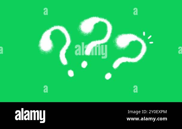 question mark animation pop up question mark flat and 3d green screen ...