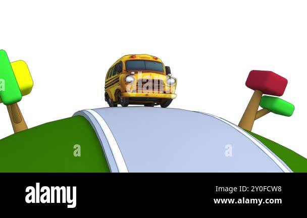 Bus rural illustration Stock Videos & Footage - HD and 4K Video Clips ...