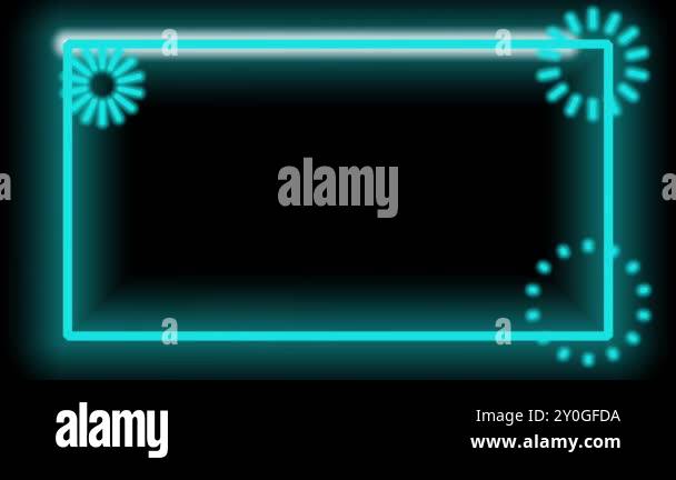 Abstract blue moving electric power with strobe light, animated ...