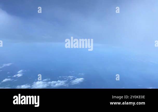 Air Canada flight, capturing the wing, engine, and cloud movement from ...