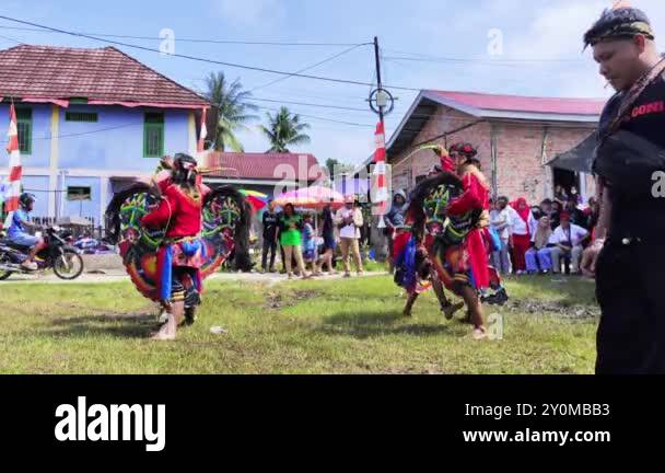 Balikpapan-Indonesia September 1st,2024 A performance of the kuda ...