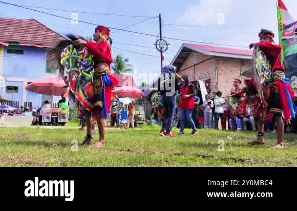 Balikpapan-Indonesia September 1st,2024 A performance of the kuda ...