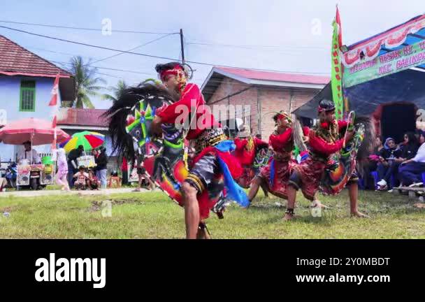 Balikpapan-Indonesia September 1st,2024 A performance of the kuda ...