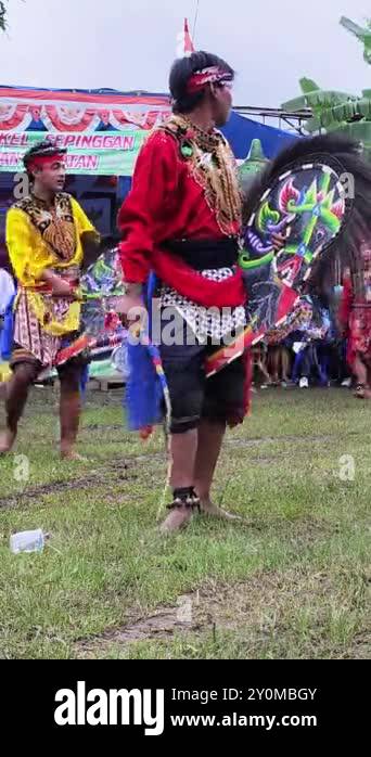 Balikpapan-Indonesia September 1st,2024 A performance of the kuda ...