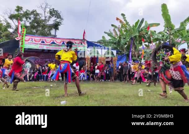 Balikpapan-Indonesia September 1st,2024 A performance of the kuda ...