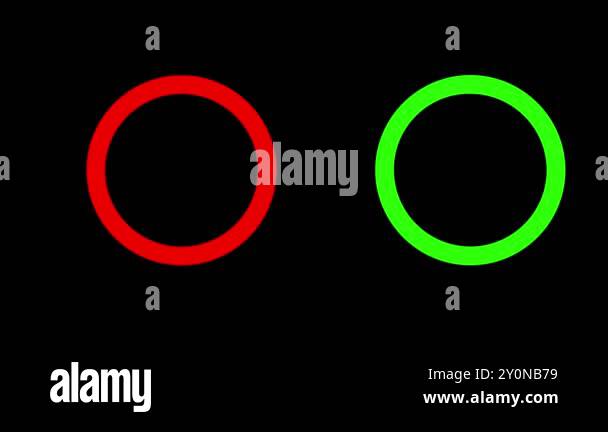 green tick and red cross signs animation, right and wrong animated ...