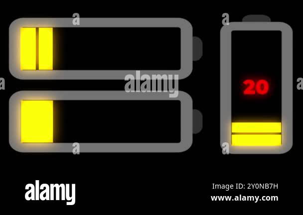 Battery charging animation animated infographics, motion overlay abstract animation background ...