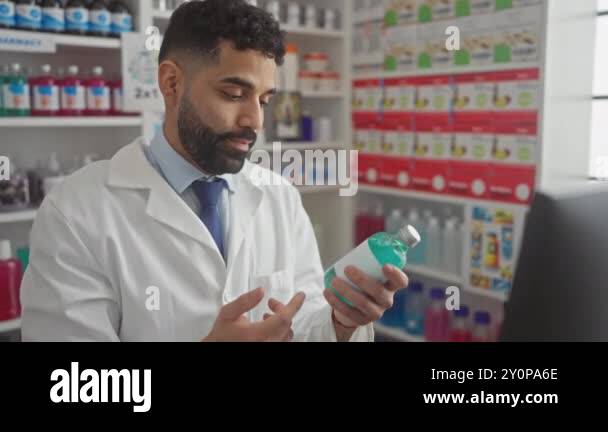Pharmacist reading labels Stock Videos & Footage - HD and 4K Video ...