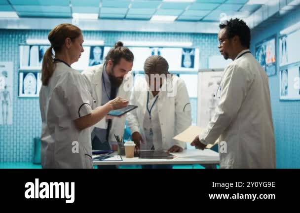 Healthcare team examines test results for potential dangerous diagnosis ...