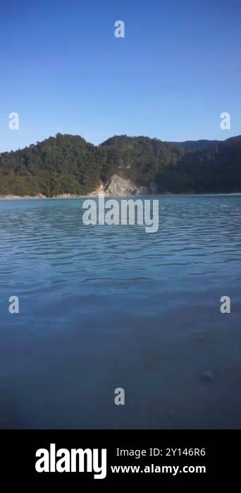 Talaga Bodas crater lake, a tourist attraction in Garut with green ...