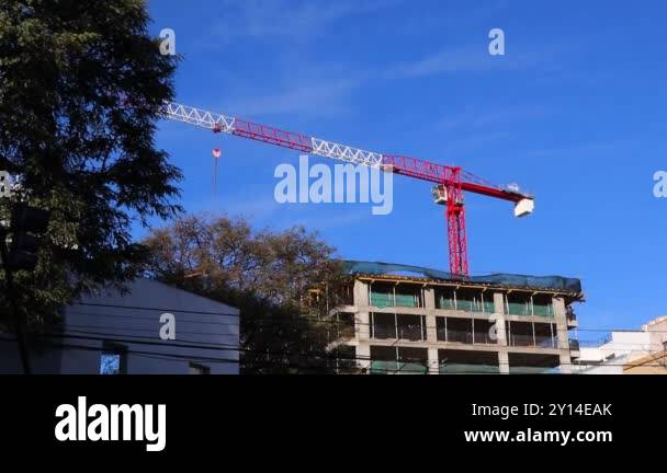 Cranes tower crane construction crane tower crane Stock Videos ...
