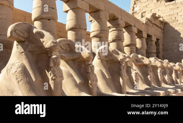 Carved from stone, the Sphinx of Karnak stands as a sentinel, watching ...