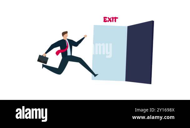 Running man emergency exit Stock Videos & Footage - HD and 4K Video ...