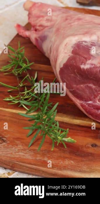 Raw leg lamb Stock Videos & Footage - HD and 4K Video Clips - Alamy