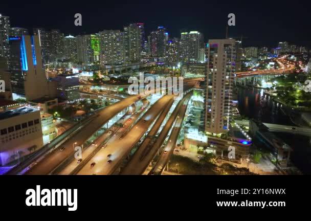 USA transportation infrastructure concept. View from above of American ...