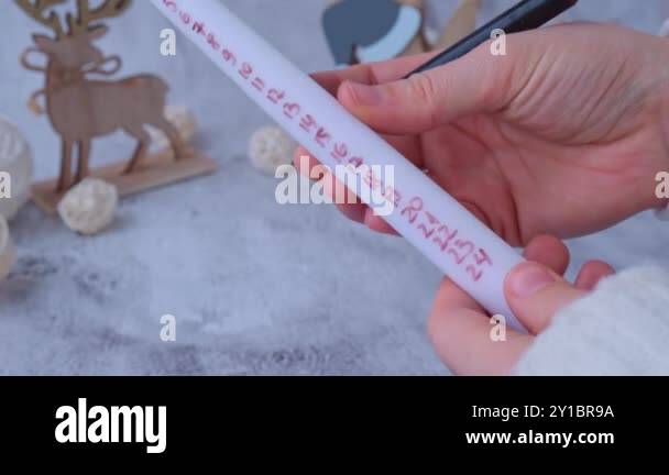 DIY process of making Christmas arrangement of advent candle calendar instruction Traditional ...
