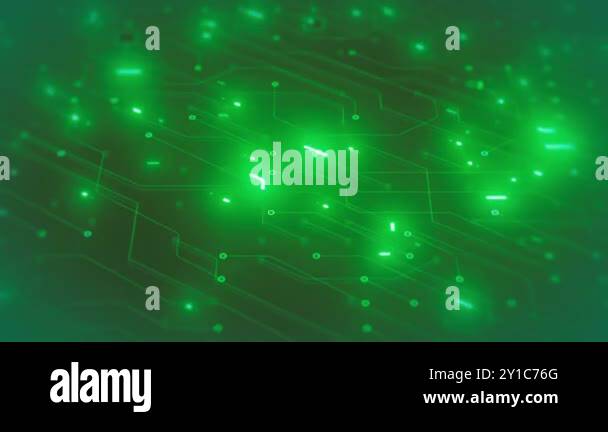 Computer Motherboard Chipset Background/ Animation of an abstract ...