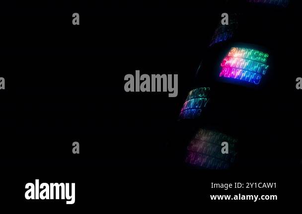 Loop Business Continuity Planning 3D Tube text glow neon fluorescent ...