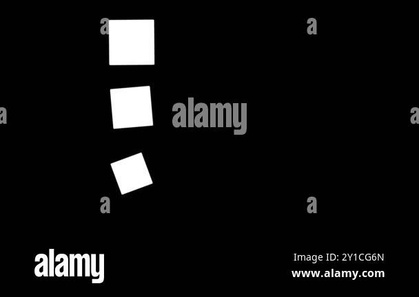 Animated flowchart icon. Work process animation. Step by step ...