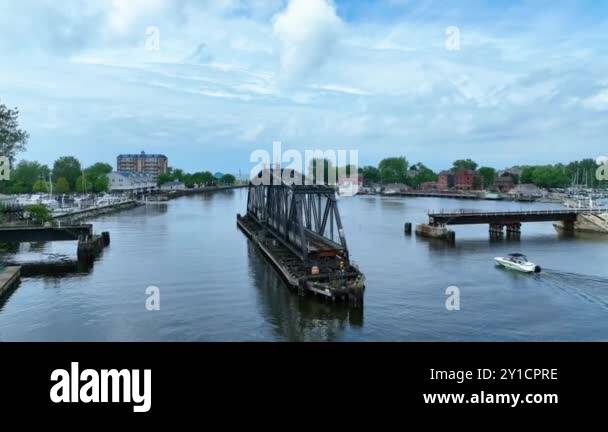 Aerial Fly Through Forward: Stunning daytime view of the St. Joseph ...