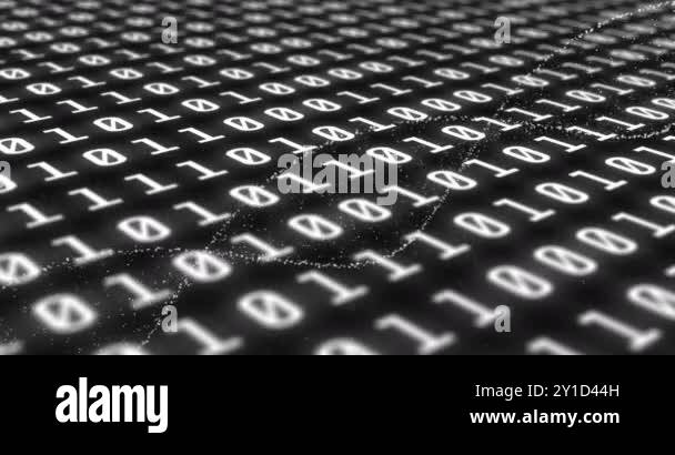 Binary Code And Dna Strand Animating Over Digital Background Technology Genetics Coding