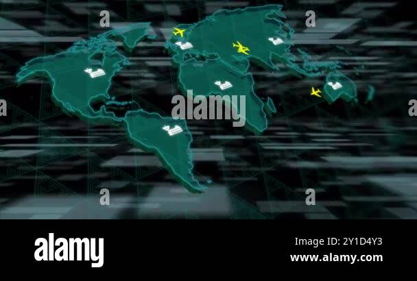 Map of the ships movement Stock Videos & Footage - HD and 4K Video ...