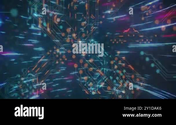 Digital circuit data flow animation Stock Videos & Footage - HD and 4K ...
