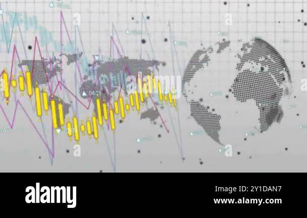 Animation world map financial graphs Stock Videos & Footage - HD and 4K ...