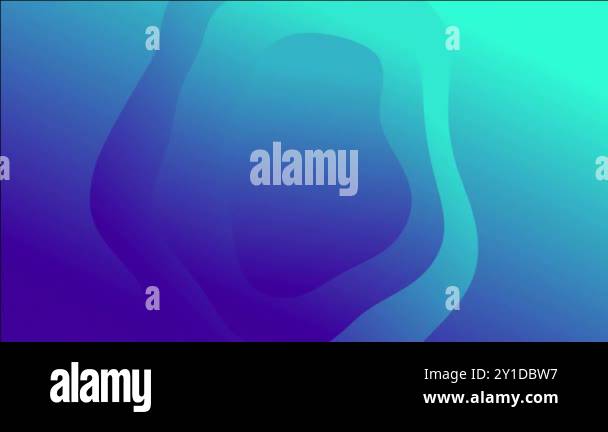 Level up text animation over blue shapes on black background. text ...