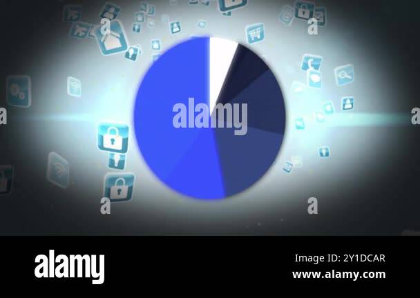 Pie chart icons infographic Stock Videos & Footage - HD and 4K Video ...