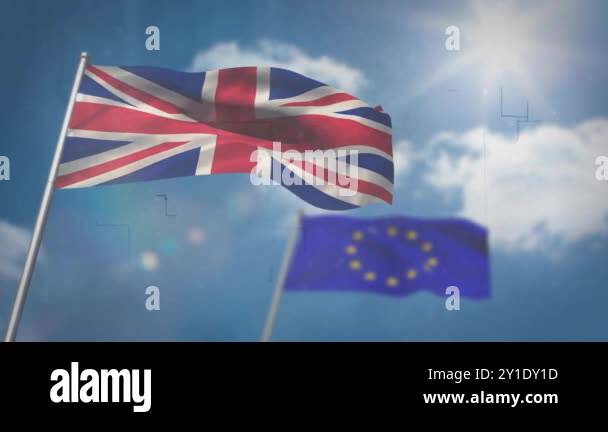 European union uk flags Stock Videos & Footage - HD and 4K Video Clips ...