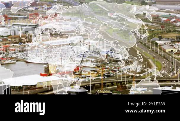 Shipping port map Stock Videos & Footage - HD and 4K Video Clips - Alamy