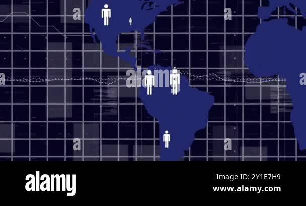 World population distribution map Stock Videos & Footage - HD and 4K ...