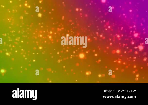 Colorful particles animation over gradient background. abstract ...